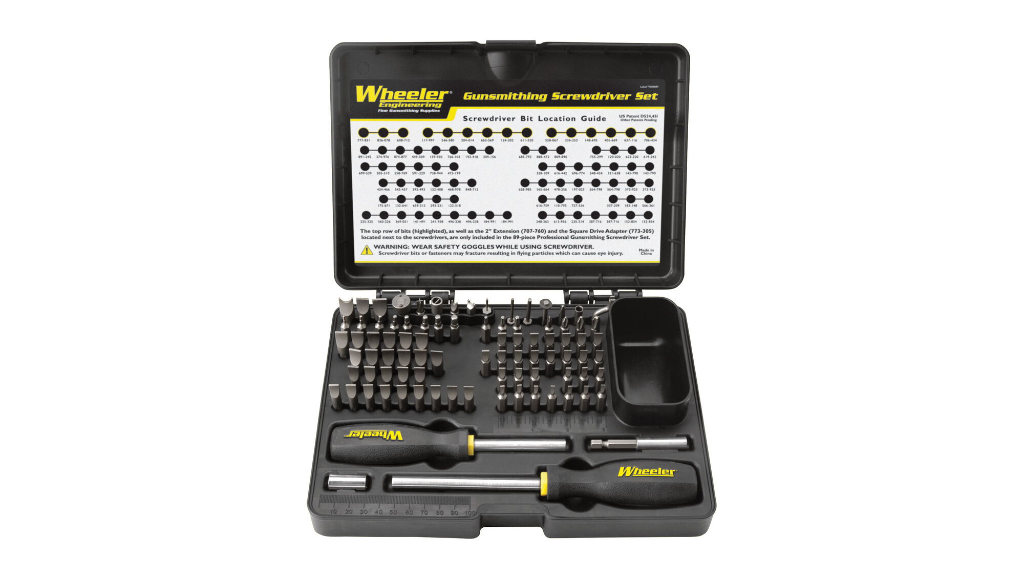 89 Piece Professional Gunsmithing Screwdriver Set | Wheeler